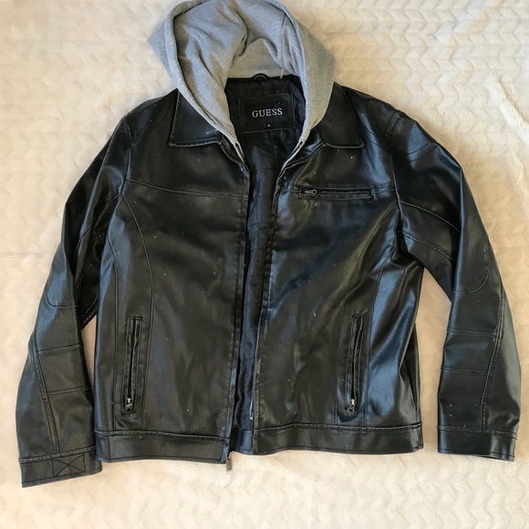 Guess | Jackets & Coats | Mens Guess Faux Leather Jacket | Poshmark